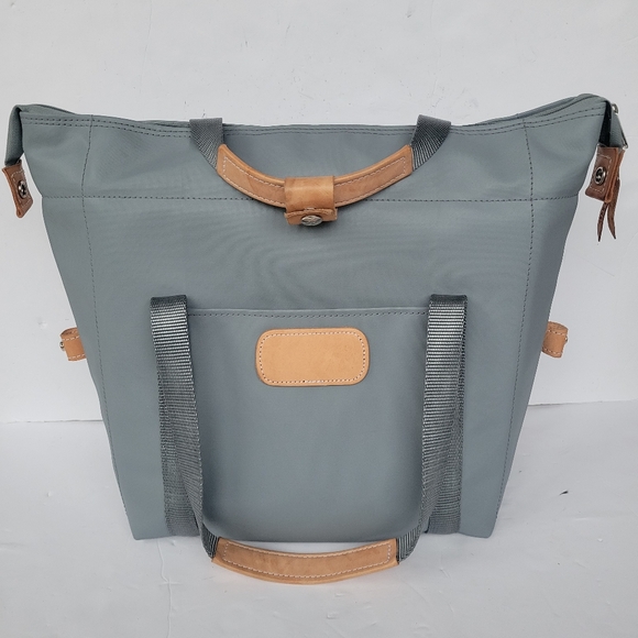 Jon Hart | Bags | Jon Hart Coated Canvas Cooler Tote Bag Slate Gray Euc ...